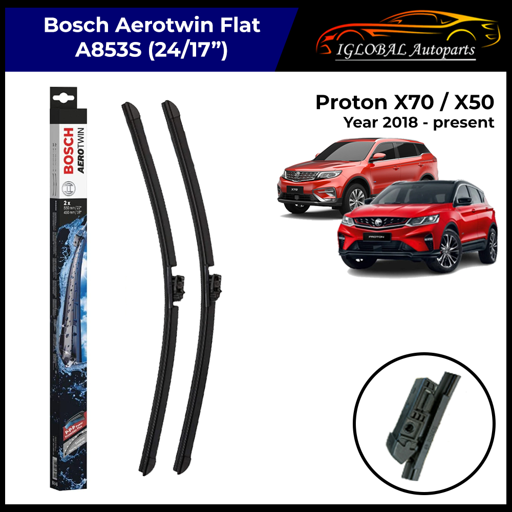 Proton X70 / X50 / X90 Year 2018+ A853S Bosch Aerotwin Flat Windscreen ...