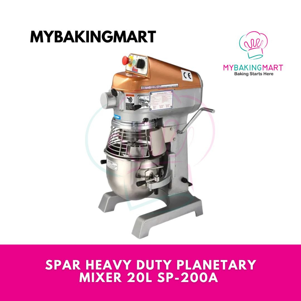 Mybakingmart | SPAR Mixer SP-200A (20L) Heavy Duty Planetary Mixer ...