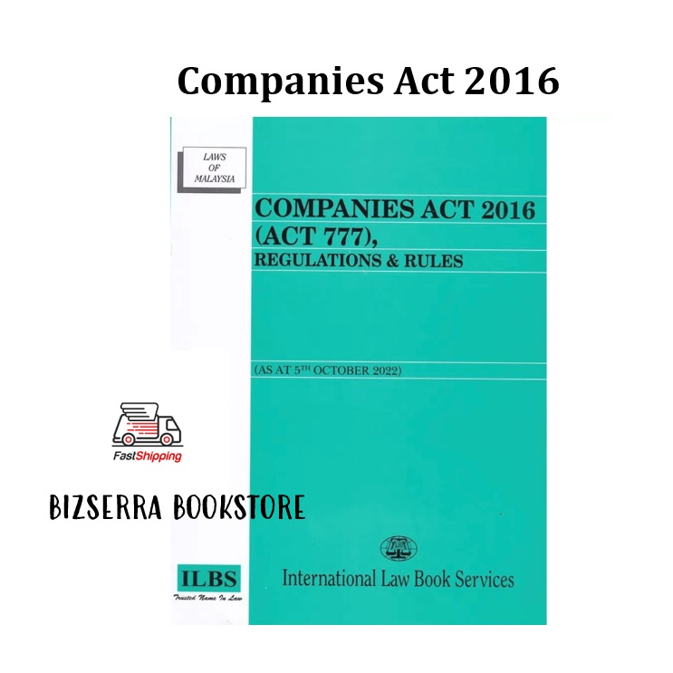 BBS: Companies Act 2016 (Act 777) (As At 5th Octorber 2022) | Shopee ...
