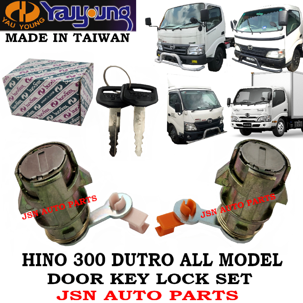 J01S08 HINO 300 SERIES DUTRO ALL MODEL DOOR KEY KUNCI PINTU DOOR LOCK ...