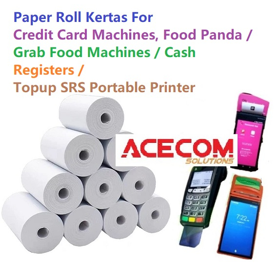 Foodpanda topup grabfood credit card Thermal Receipt Roll Coreless 57mm ...