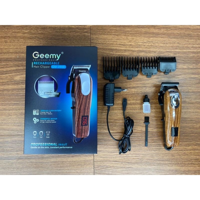 🔥 Geemy GM-2600 Professional Rechargeable Hair Clipper 🔥 | Shopee Malaysia