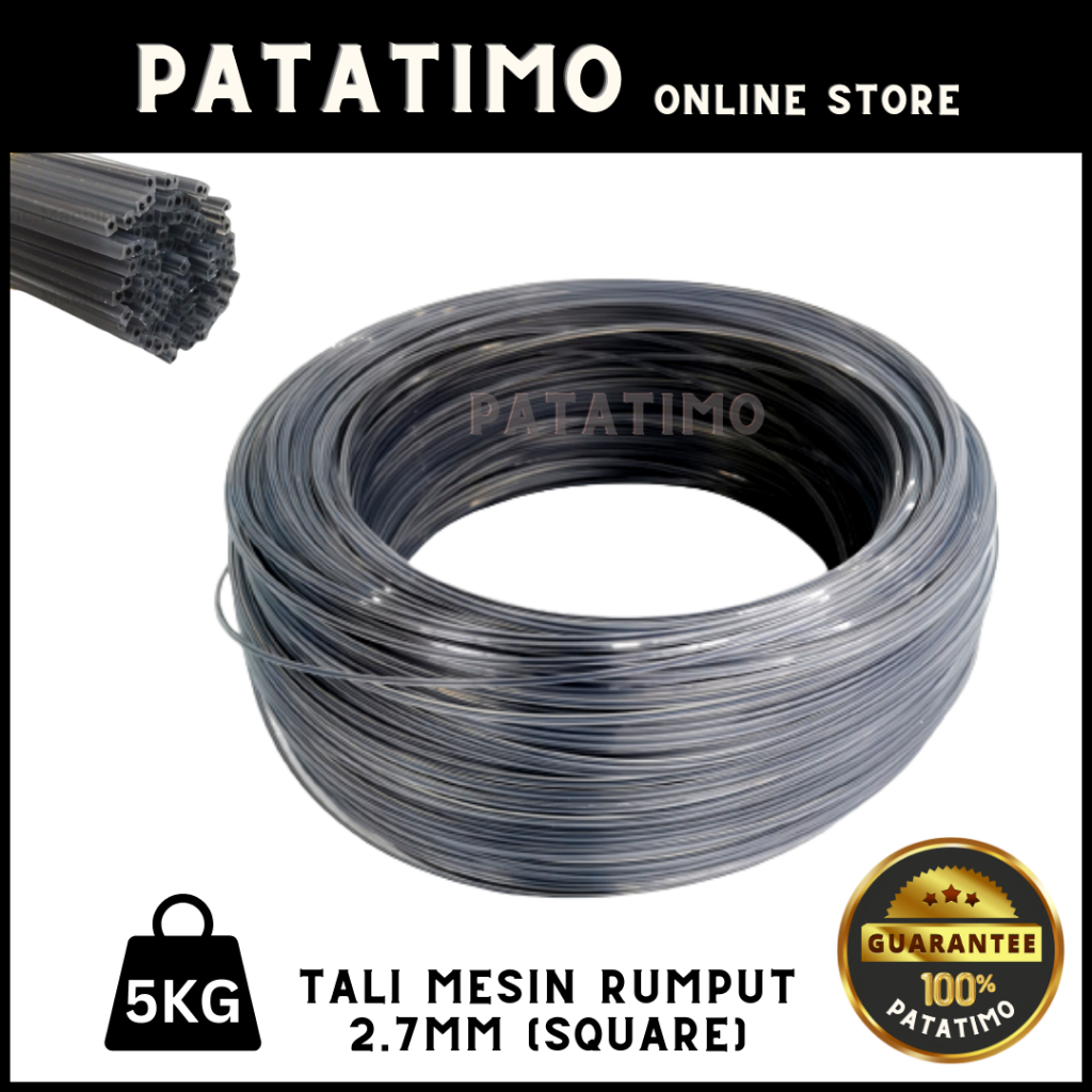 Heavy Duty - Tali Mesin Rumput / Grass Cutting Lines Dual String 5KG x ...