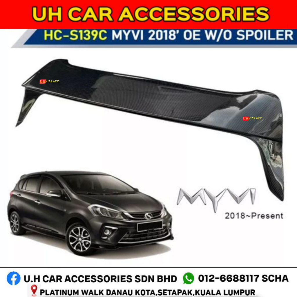 PERODUA MYVI 2018 - 2023 G3 MYVI SPOILER CARBON ABS | Shopee Malaysia