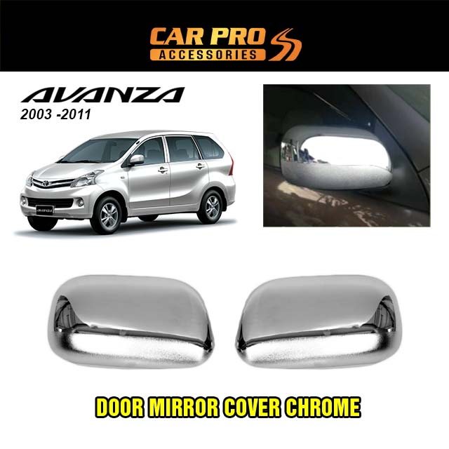 Toyota Avanza 2003-2011 Side Mirror Chrome Cover / Door Mirror Cover ...