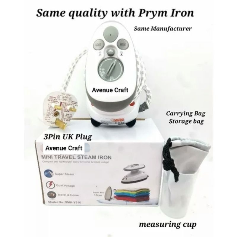 Prym Mini Steam Iron OEM for Patchwork Quilting Sewing DIY Craft Mini ...