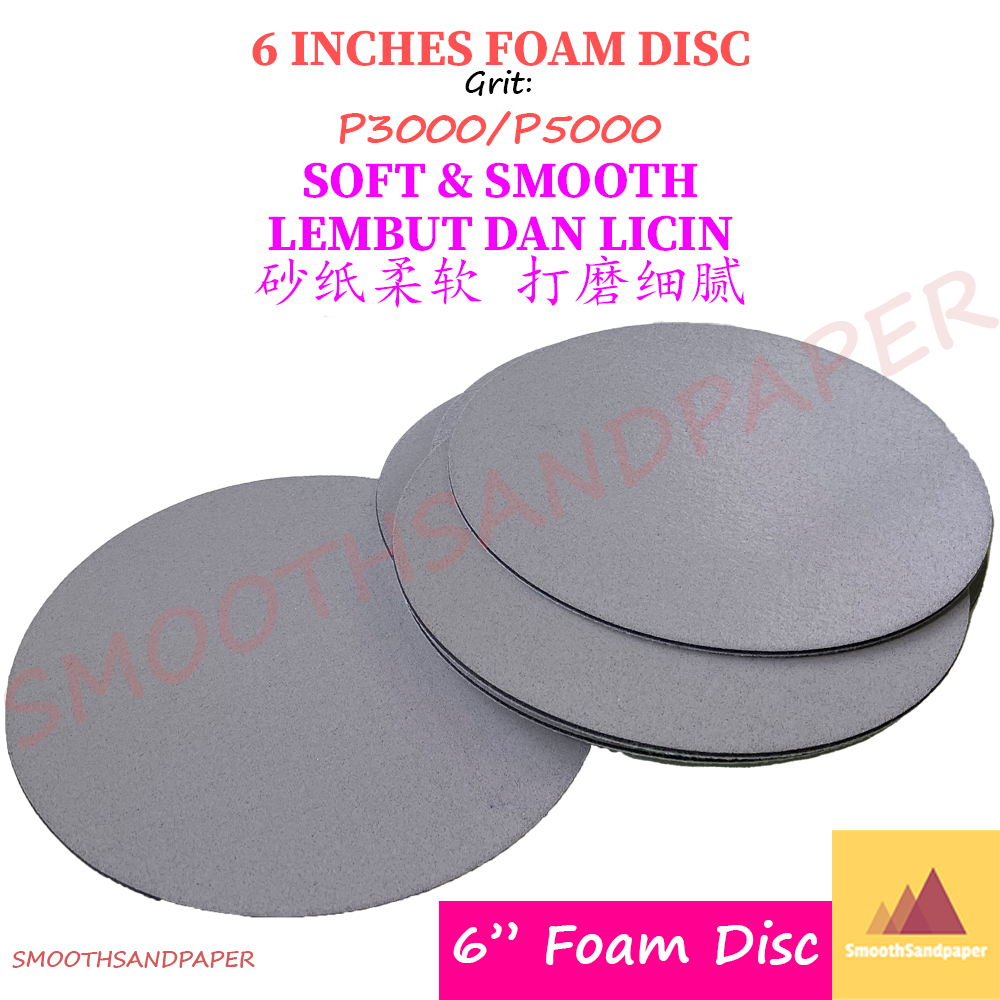 6 Inches 150mm Grinding Foam Disc 3D Pyramid Abrasive Sanding Sponge ...
