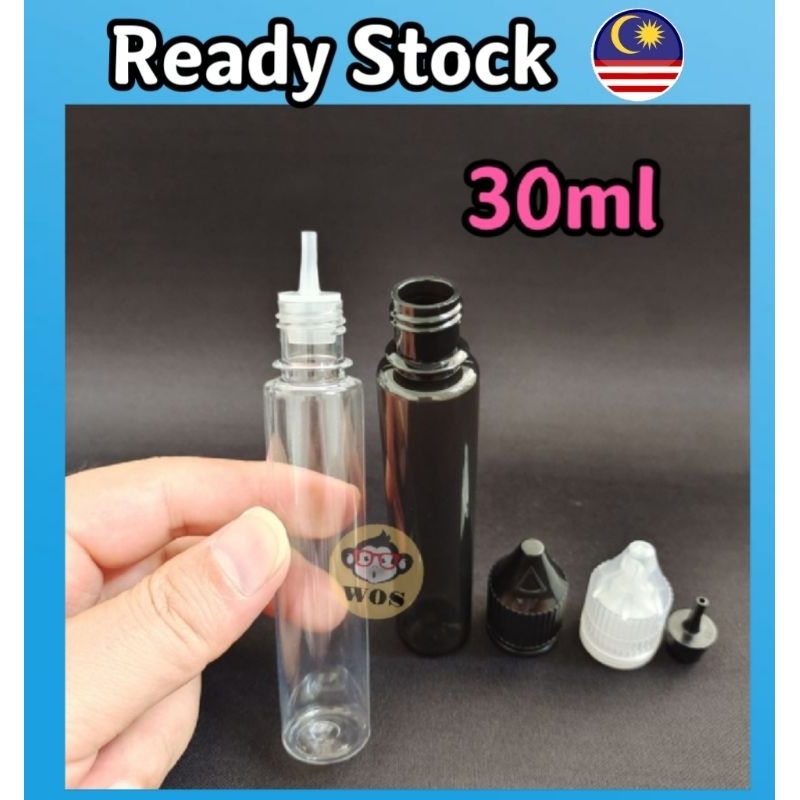Ready Stock 30ml Botol Kosong Empty Plastic Dropper Bottle suitable for ...
