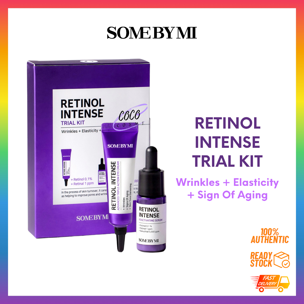 SOME BY MI Retinol Intense Trial Kit (Serum 10ml + Eye Cream 10ml ...