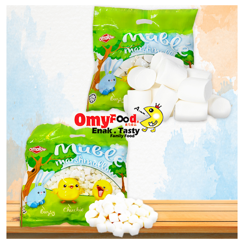 500g Cvmallow Mubee Marshallow White Vanilla [Big / Small] [OmyFood ...