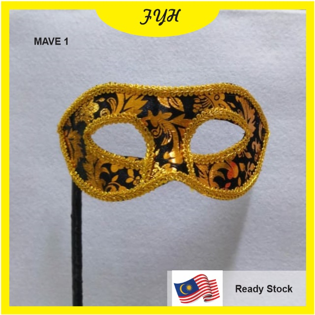 ⚡READY STOCK⚡ Masquerade Mask Men Vintage Party Mask Black Gold Party ...