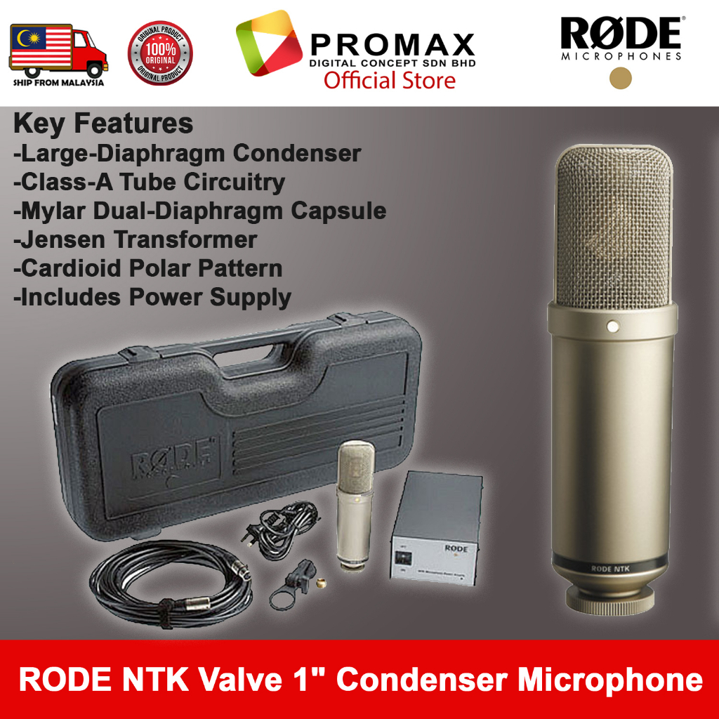 100% Original RODE NTK Valve Microphone Voiceover Ready Stock!!! | Shopee Malaysia