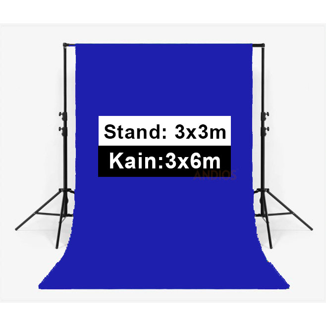 ANDIOS Heavy Duty 3x3m Backdrop Stand Telescopic Background Studio ...
