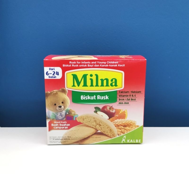 MILNA BISKUT RUSK 6-24 BULAN (ASLI/BUAH-BUAHAN CAMPURAN/PISANG ...