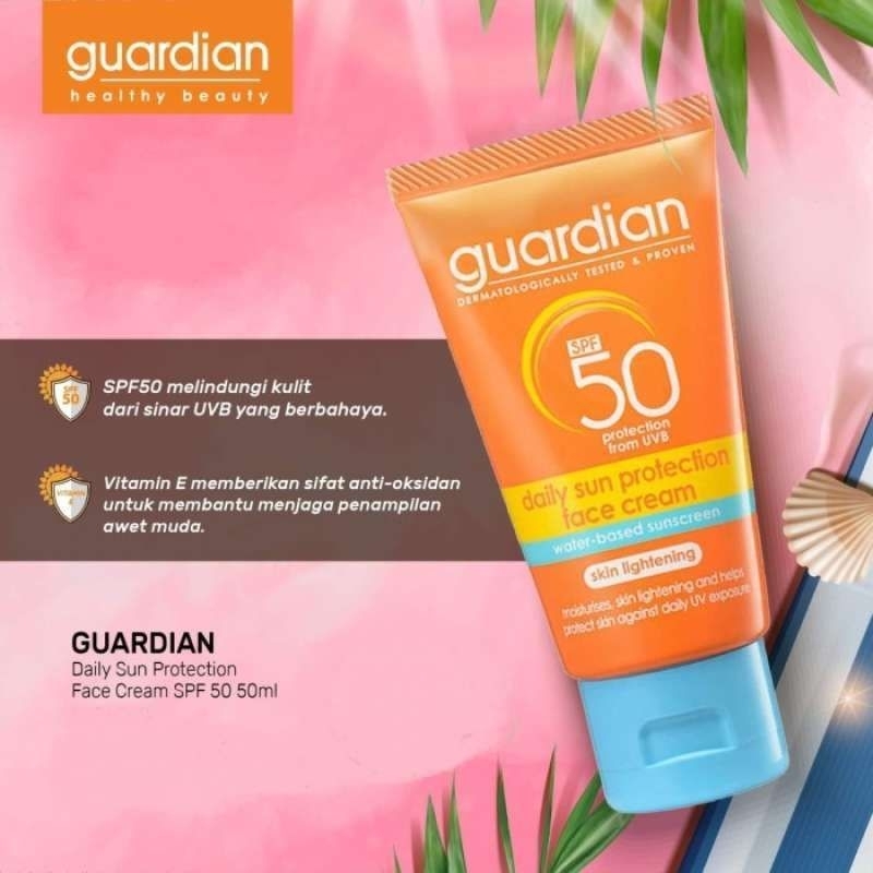 [LOWEST PRICE] Guardian Daily Sun Protection Face Cream / Water-based Sunscreen SPF50 Protection ...