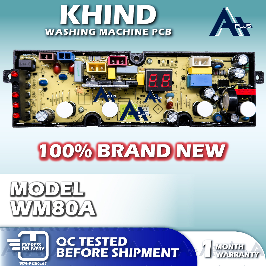 WM80A KHIND Washing Machine PCB Board KHIND Board Mesin Basuh WM80 WM ...