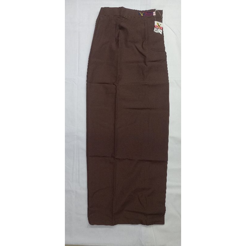 Kain Susun Sekolah Coklat Tua (ADA SIZE BESAR) Brand Falcon-288DC ...