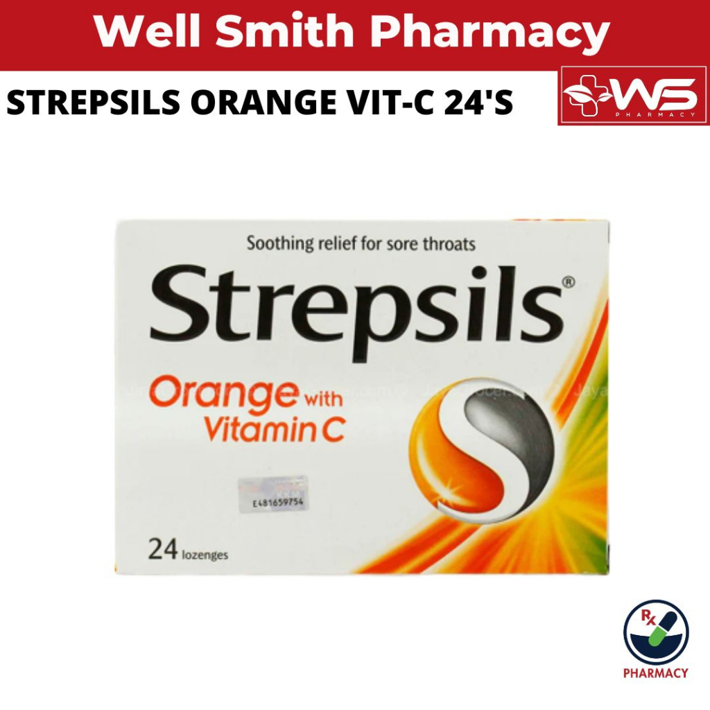 STREPSILS ORANGE VIT-C 24'S | Shopee Malaysia