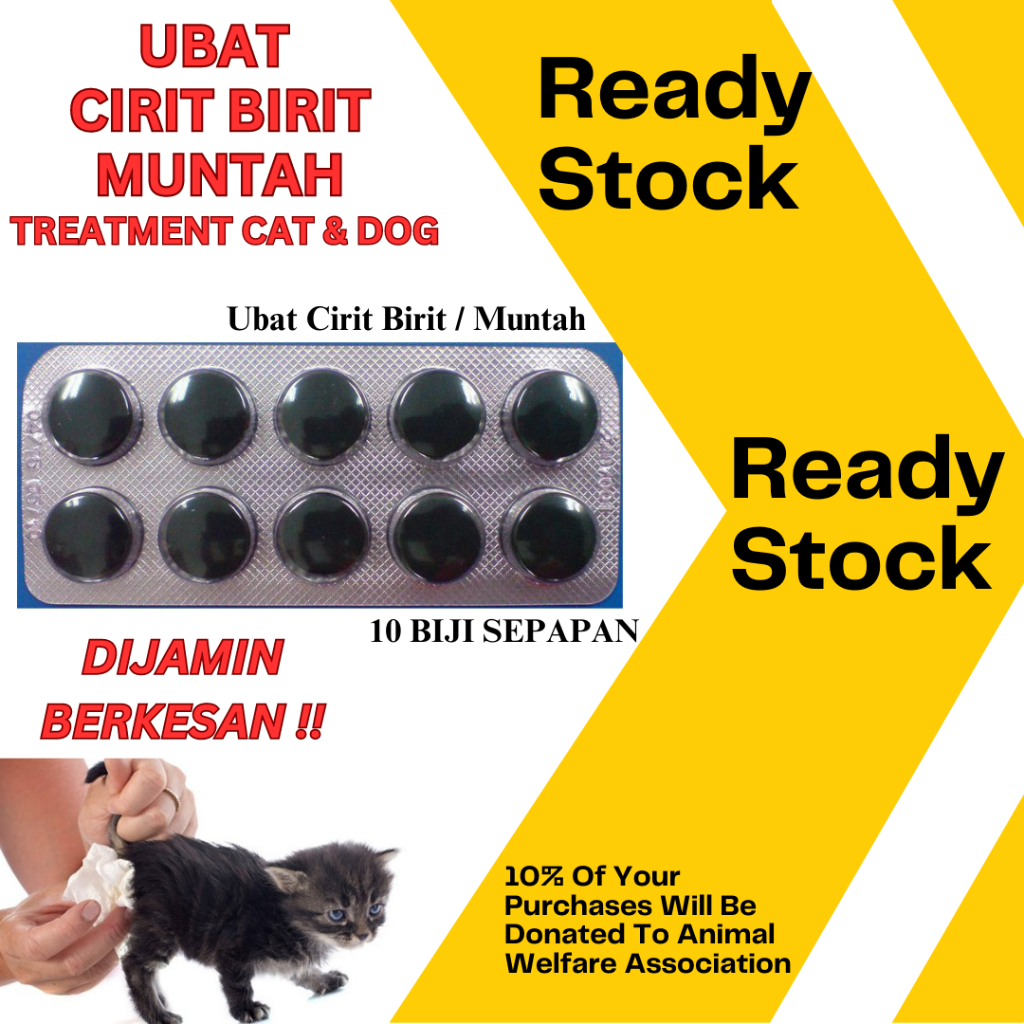 Ubat Cirit Birit / Keracunan / Muntah / Diarrhea Kucing Anjing | Shopee ...