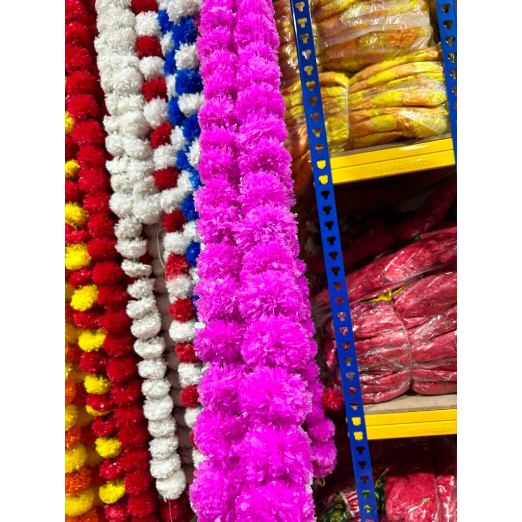MARIGOLD GARLAND FOR DECORATION NALLUNGU,WEDDING DECORATIVE MARIGOLD ...