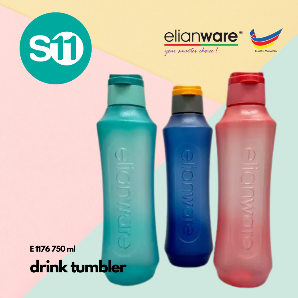S11 Elianware BPA Free Water Tumbler / Water Bottle 750ml E-1176 1000ml E-1177 Botol Minuman ...