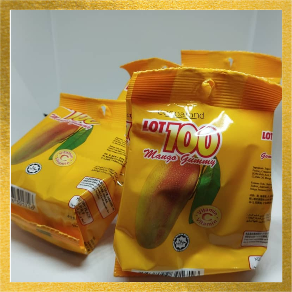 *clearance* ⭐ready stock⭐Lot100 gummy mango/blackcurrant flavour 芒果/黑加仑子口味软糖小包装现货 exp 20240430 ...