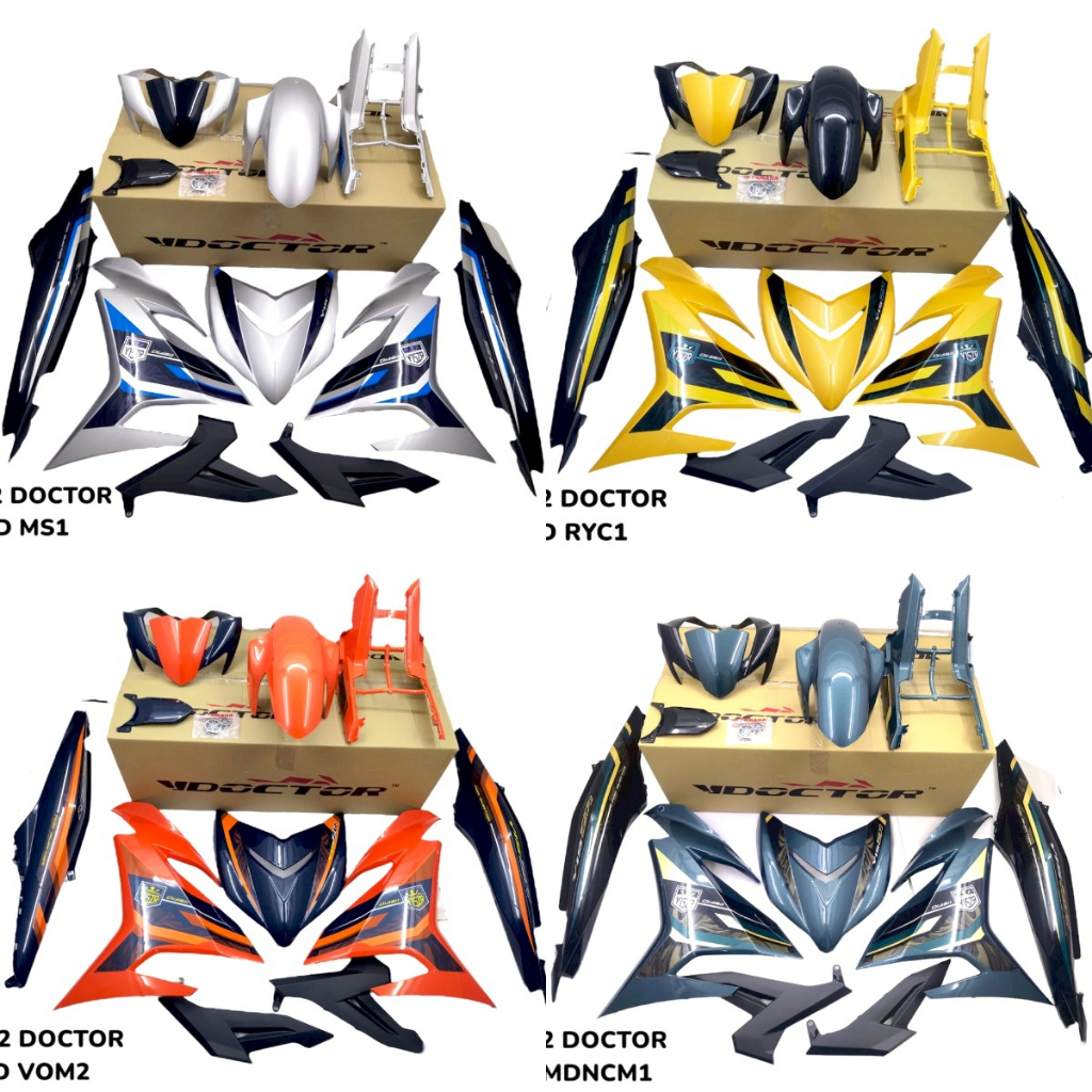 COVERSET Y15ZR V2 V3 2023 STANDARD ORI MOTOR YAMAHA Y15 STICKER TANAM ...