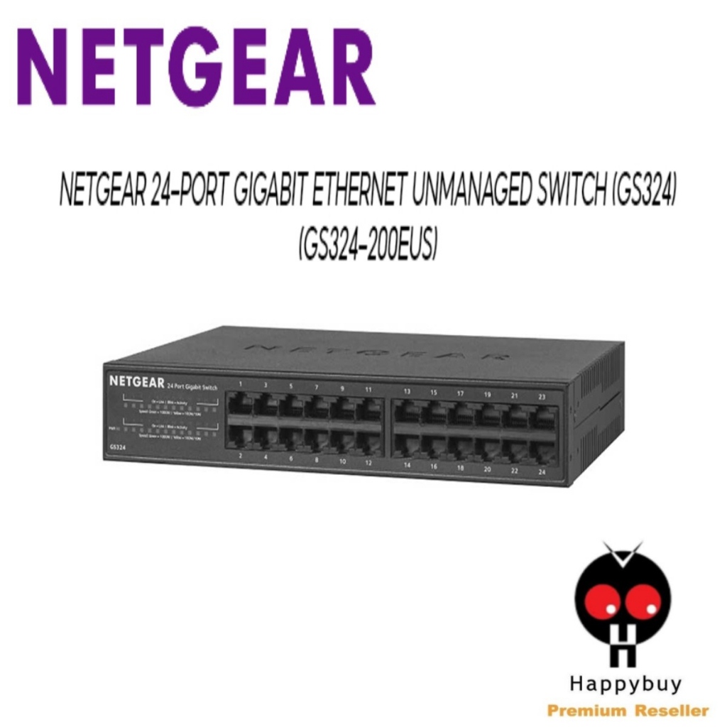 NETGEAR 24-Port Gigabit Ethernet Unmanaged Switch (GS324) - (GS324 ...
