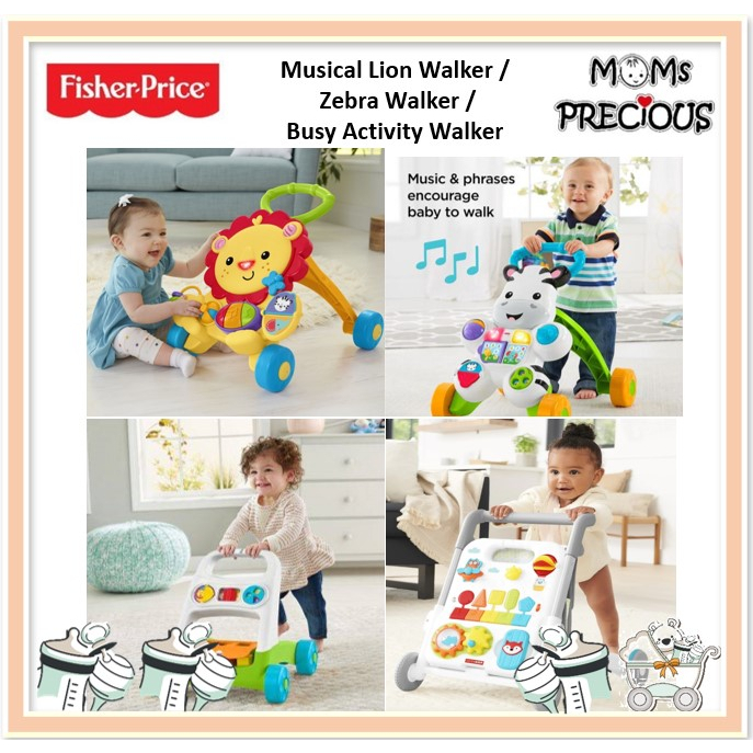 Fisher-Price Musical Lion , Zebra Walker/ Busy Activity Walker/ Skip ...