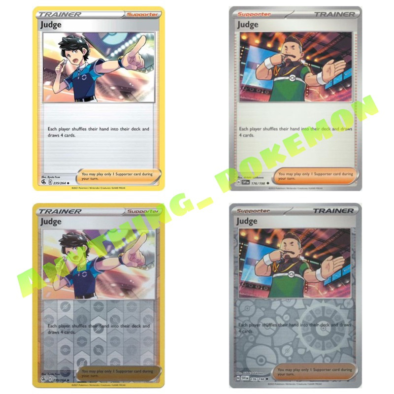 Pokémon Trainer Card - Judge (235/264), (176/198) - NORMAL/REVERSE HOLO ...