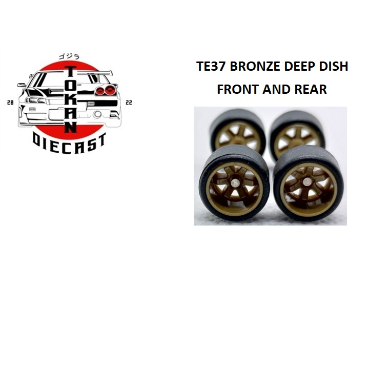 Tayar Getah TE37 Bronze Deep Dish Depan Dan Belakang | Shopee Malaysia