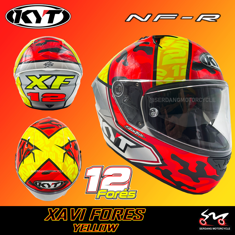KYT NFR Full Face Double Visor Sun Visor Helmet NFR Topi Keledar Lagos ...