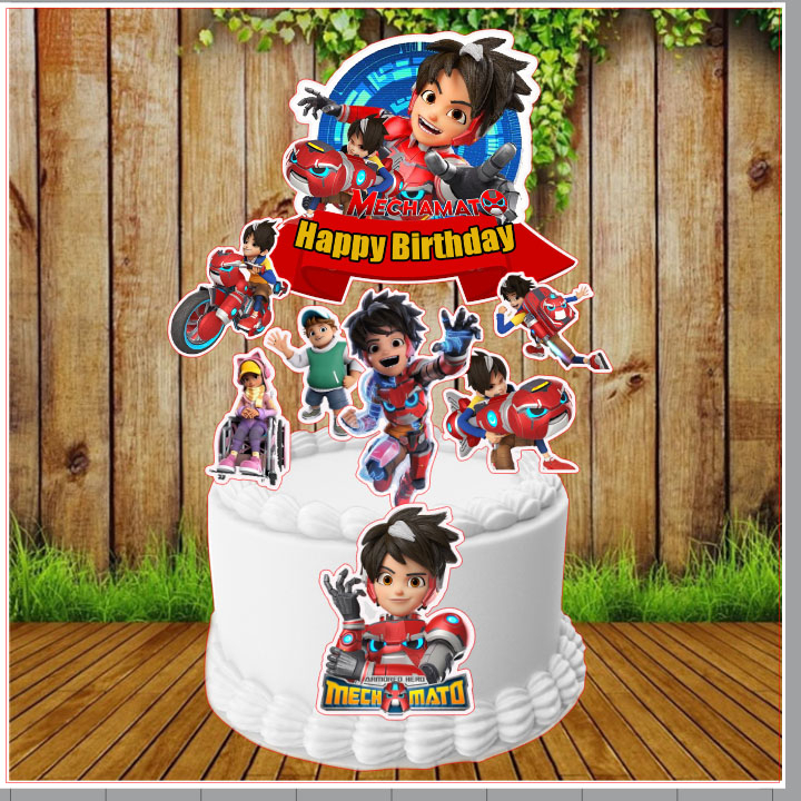 Mechamato Cake Topper 005 | Shopee Malaysia
