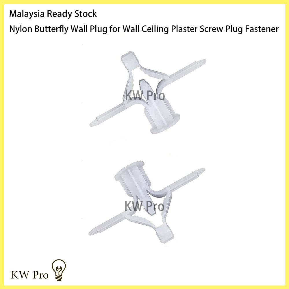 Heavy Duty Nylon Butterfly Wall Plug for Hollow Partition Wall Ceiling ...