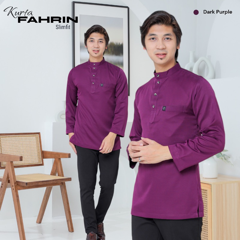 Baju Kurta Moden | Baju Kurta Slimfit Raya 2023 | Shopee Malaysia
