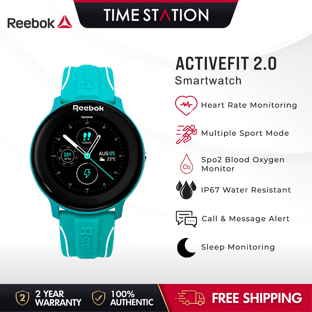 Reebok Smartwatch ActiveFit 2.0 Unisex Watch Heart Rate Monitor SpO2 ...