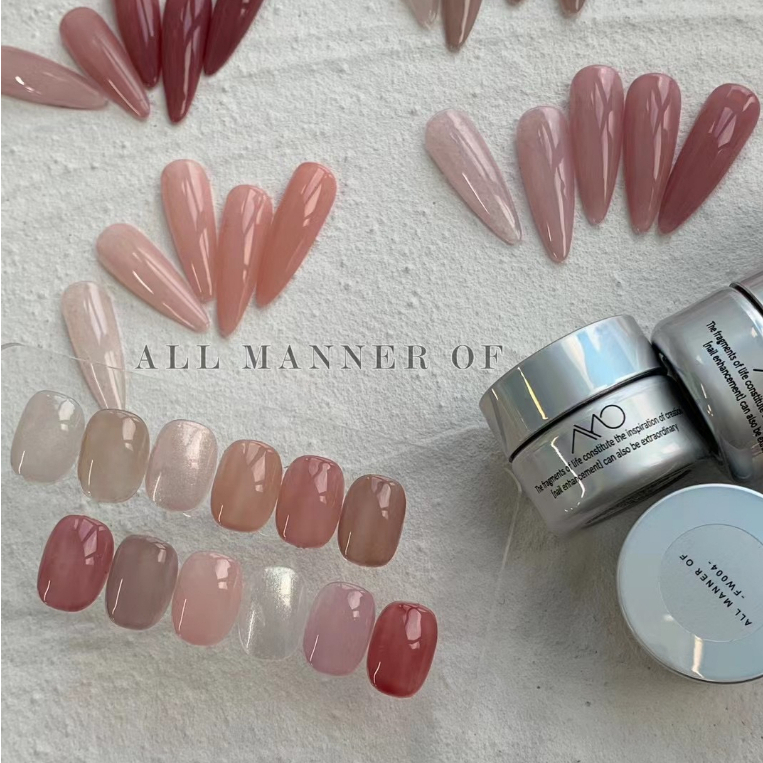 AMO Pot Gel Color 2023 FW001 - FW012 水雾系列凝胶 全新包装 日式罐装凝胶 | Shopee Malaysia