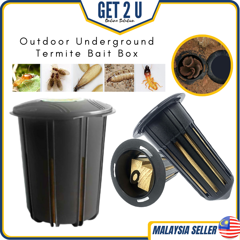 Termite Bait Box Outdoor Underground Bye Bye Termite Bait Station Lure Kebun Dusun Pest ...