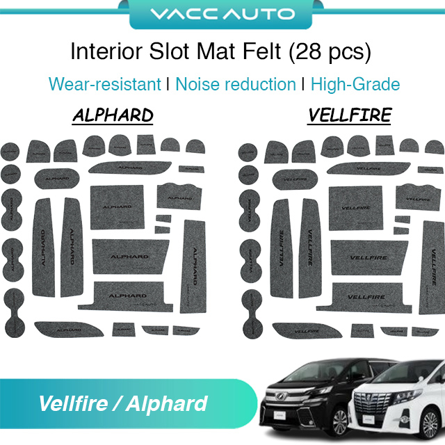 Vacc Auto Brand Toyota Vellfire AH30 ANH30 Interior Slot Mat Felt ...