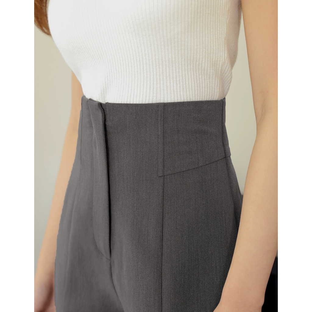 AIR SPACE High Natural Waistline Suit Pants | Shopee Malaysia