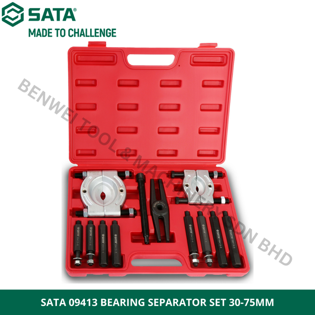 SATA 09413 BEARING SEPARATOR SET 30-75MM / BEARING REMOVAL TOOL SET ...