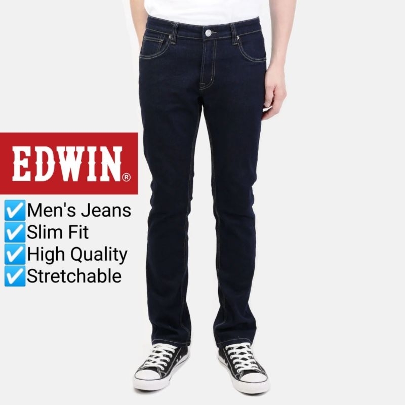 EDWIN MEN'S JEANS SLIM FIT RAW DENIM | Shopee Malaysia