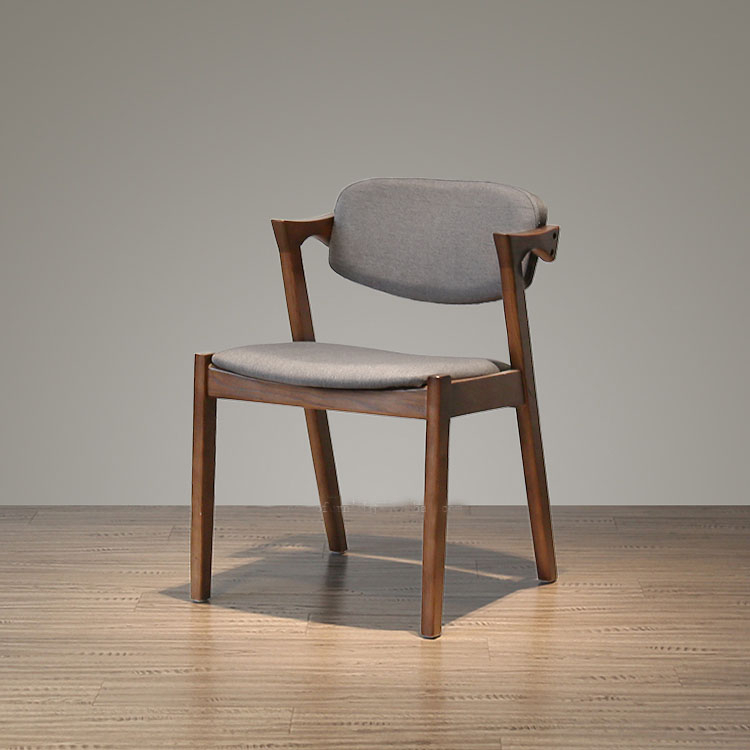 BO Luxury Solid wood dining chair with cushion, Nordic stylish ...