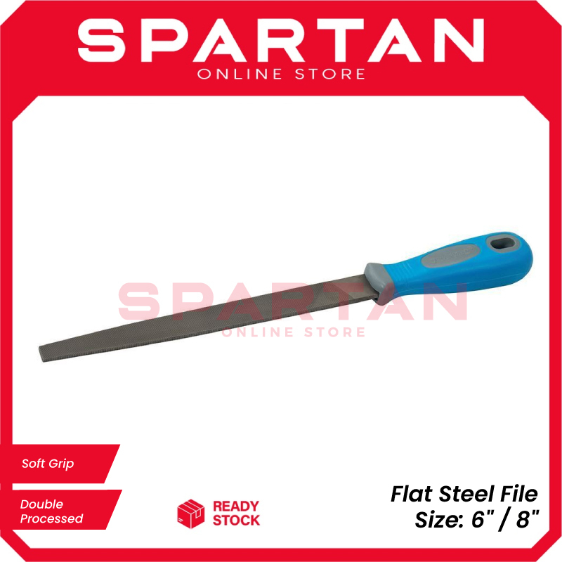 Silverline Flat Steel File (MC) 6" / 8" Carbon Steel Kikir Besi Steel ...