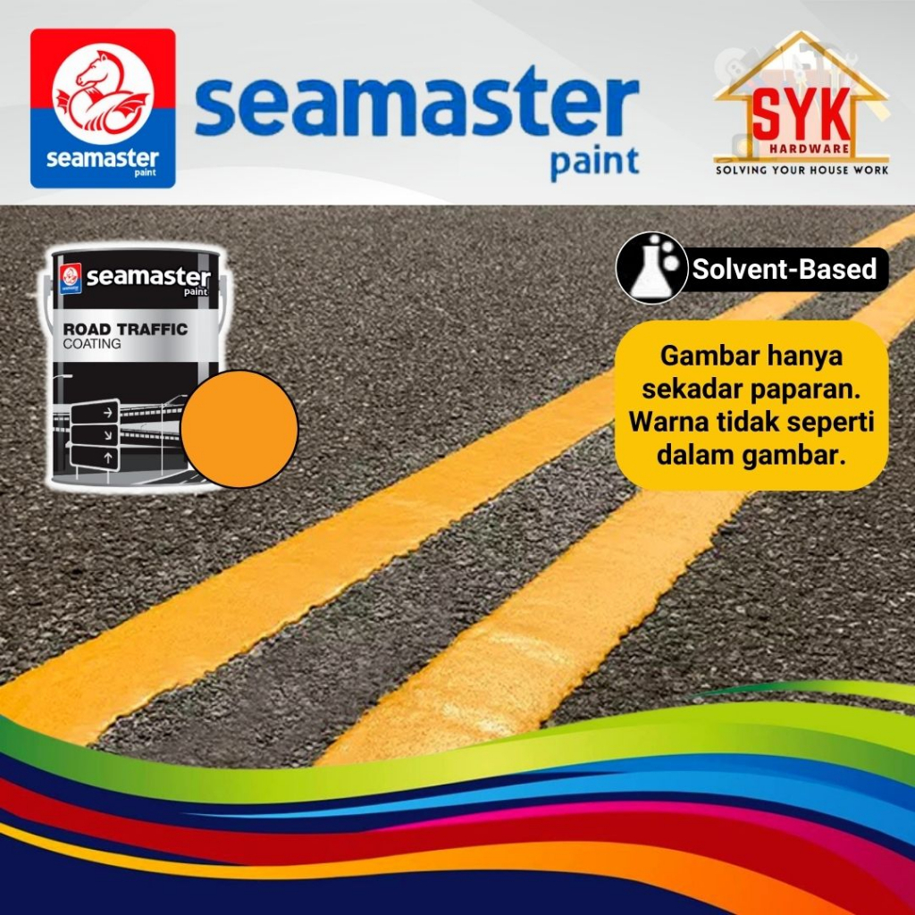 SYK Seamaster Paint Road Traffic Solvent Based Paint 6200 Roadline ...