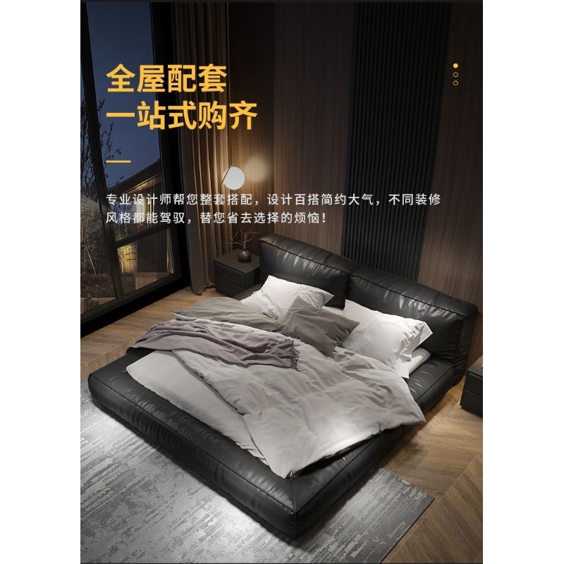 Fanyi American light luxury solid wood bed double 1.8x2 meters home 1.5 ...