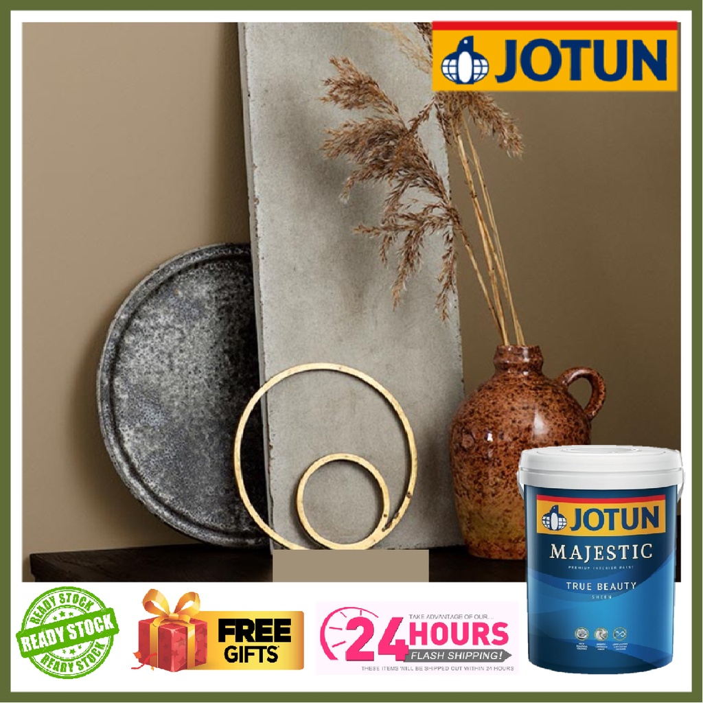 JOTUN 1L 10962 SANDY Majestic True Beauty Sheen /Cat Dalam Kilat/Cat ...