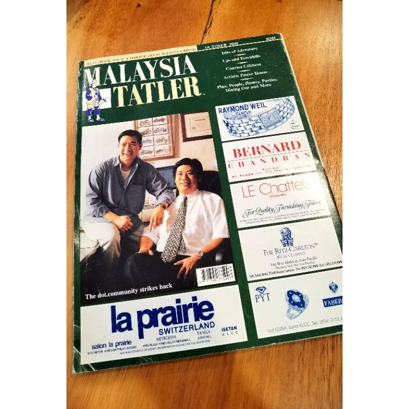Malaysia Tatler Magazine October 2000 Old Issue | Shopee Malaysia