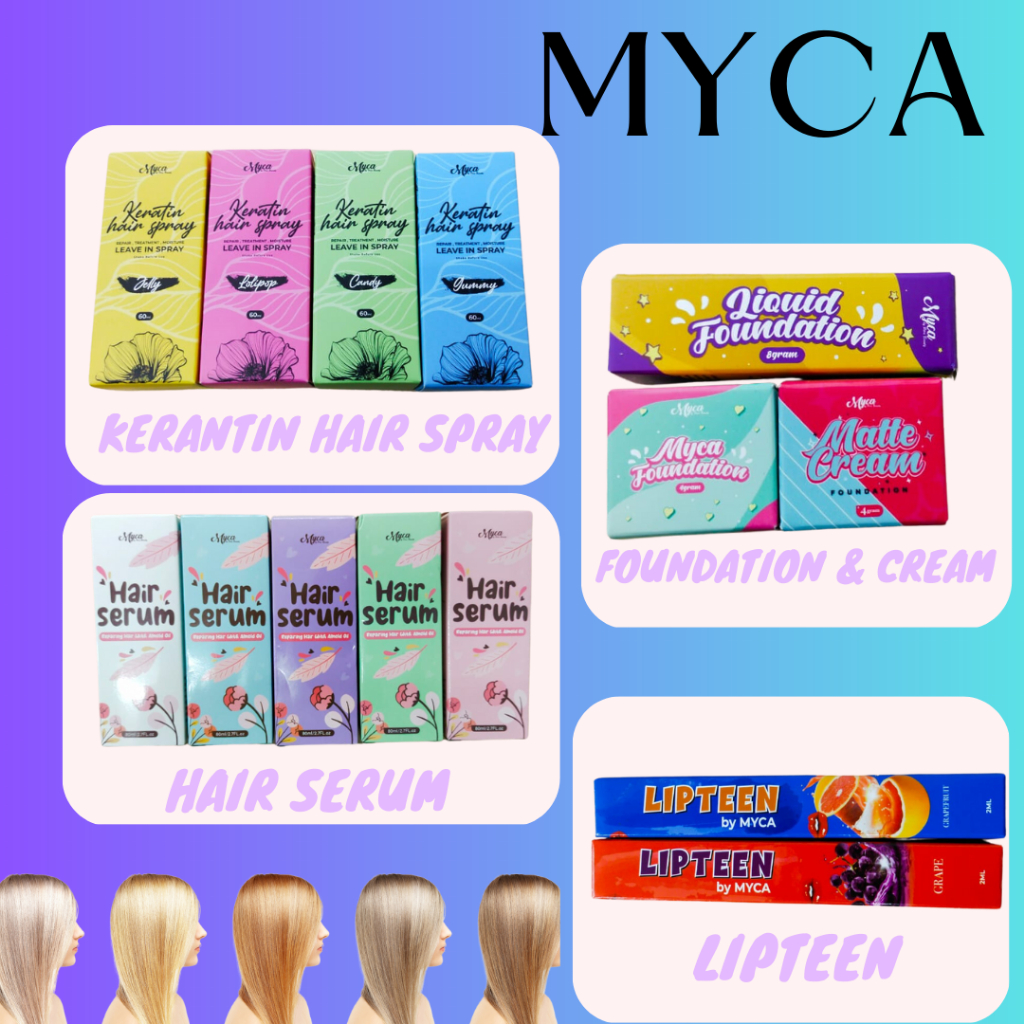 MYCA HAIR SERUM / FOUDATION / MATTE CREAM /FOUNDATION / LIPTEEN / KERANTIN HAIR SPRAY/ BEAUTY ...