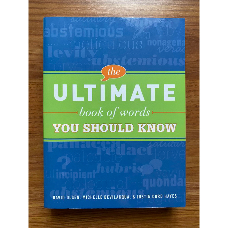 The Ultimate Book Of Words You Should Know by David Olsen (Language ...